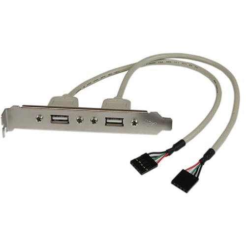 1PC STARTECH.COM USBPLATE 2 Port USB A Female Slot Plate Adapter - USB ...