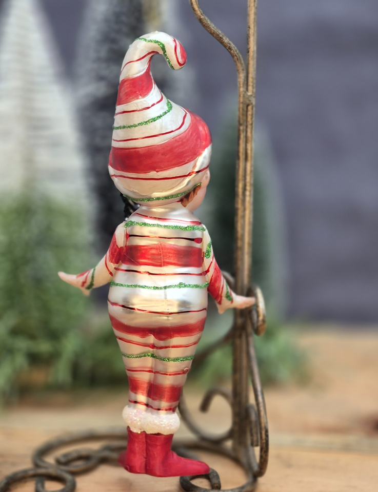 Christmas Glass Ornament: Robert Stanley Peppermint Candy Stripe ...