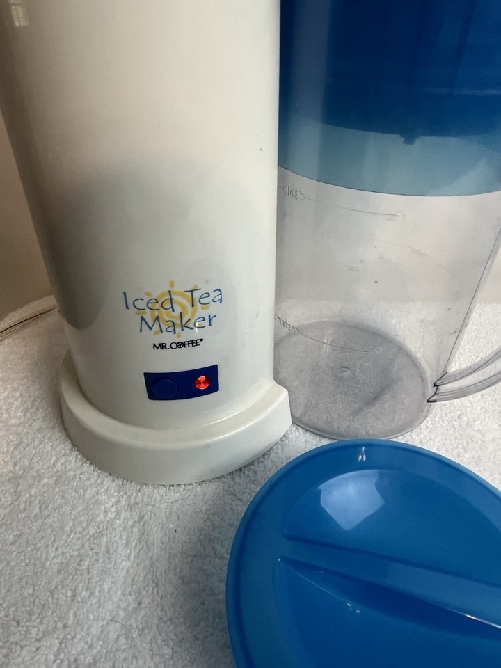 Mr. Coffee Iced Tea Maker with Pitcher 2 Quarts Model TM1 Blue ...