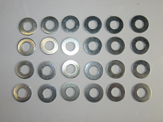 24 small OD washers for motorcycle application zinc plated 5/16 ID x 5/ ...