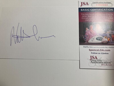 NATHAN LANE signed 4x6 card "THE BIRDCAGE", "ONLY MURDERS IN THE JSA# ...