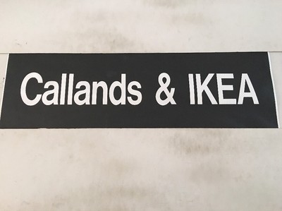 Blackburn Destination Bus Blind Feb1996 (33") - Callands & IKEA | eBay UK