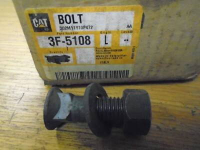 OEM Caterpillar Cat 3F-5108 Cutting Edge Plow Bolt 4K-0367 Nut 5P-8247 ...