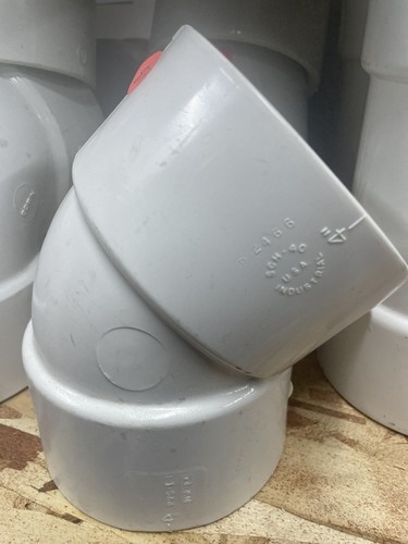 Nibco 4” Schedule 40 PVC 45 Degree Elbow D-2466 NOS | eBay