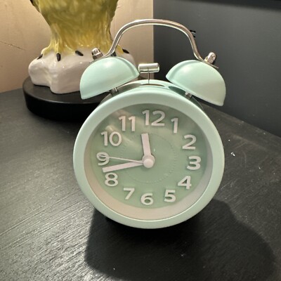Pilife BNIB Mini Cute Non-Ticking Vintage Retro Analog Twin Bell Alarm ...