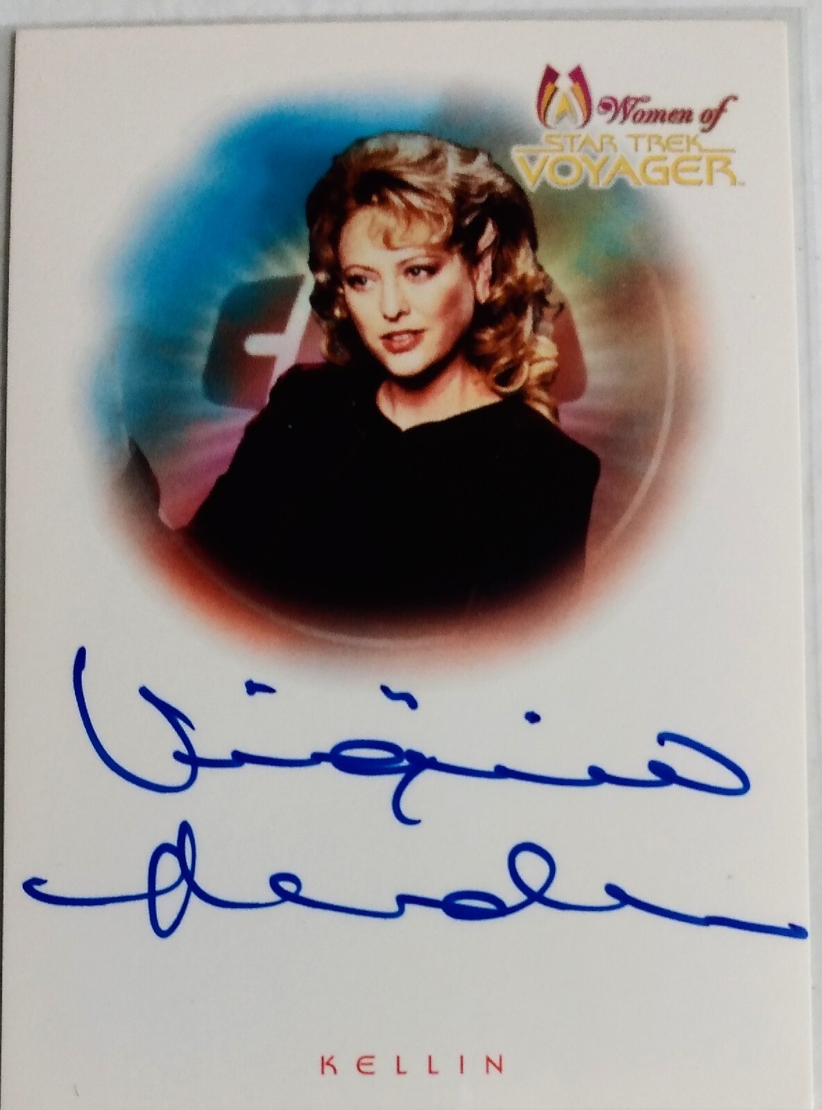 Star Trek Women of Voyager ( A5 ) Virginia Madsen as Kellin Autograph ...