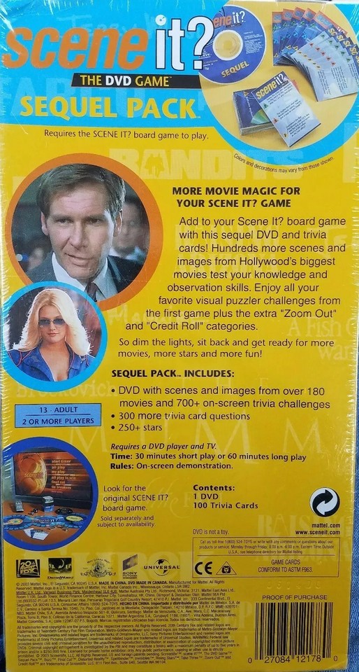 Scene It? DVD Game Sequel Pack Movie Edition. NEW. | eBay