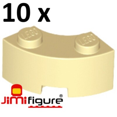 NEW 10 x LEGO Brick Round Corner 2x2 Macaroni Tan 85080 Genuine Inside ...