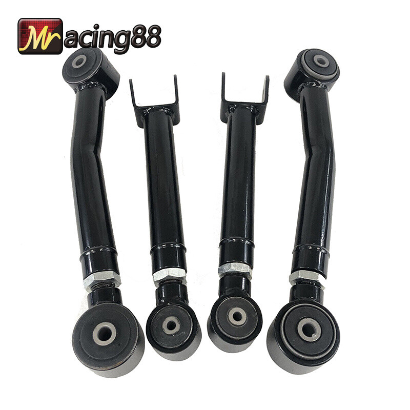 4x Front Lower Upper Adjustable Control Arms For 98-06 Jeep TJ/Grand ...
