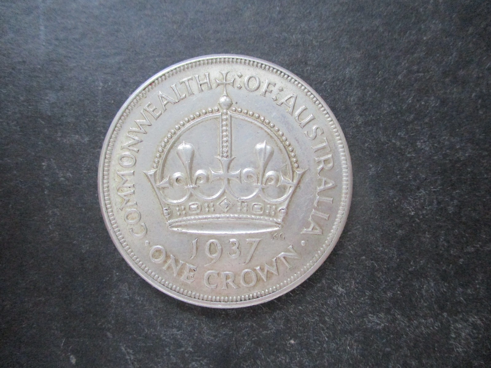 Australian Coins : 1937 One Crown - Great Item, Must Have! (T1103 ...