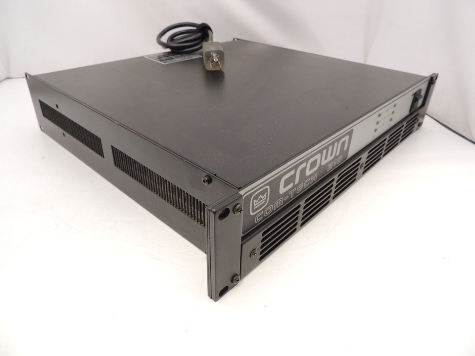 Crown Com-Tech 210 200W 2 Channel Commercial Power Amplifier Tested ...