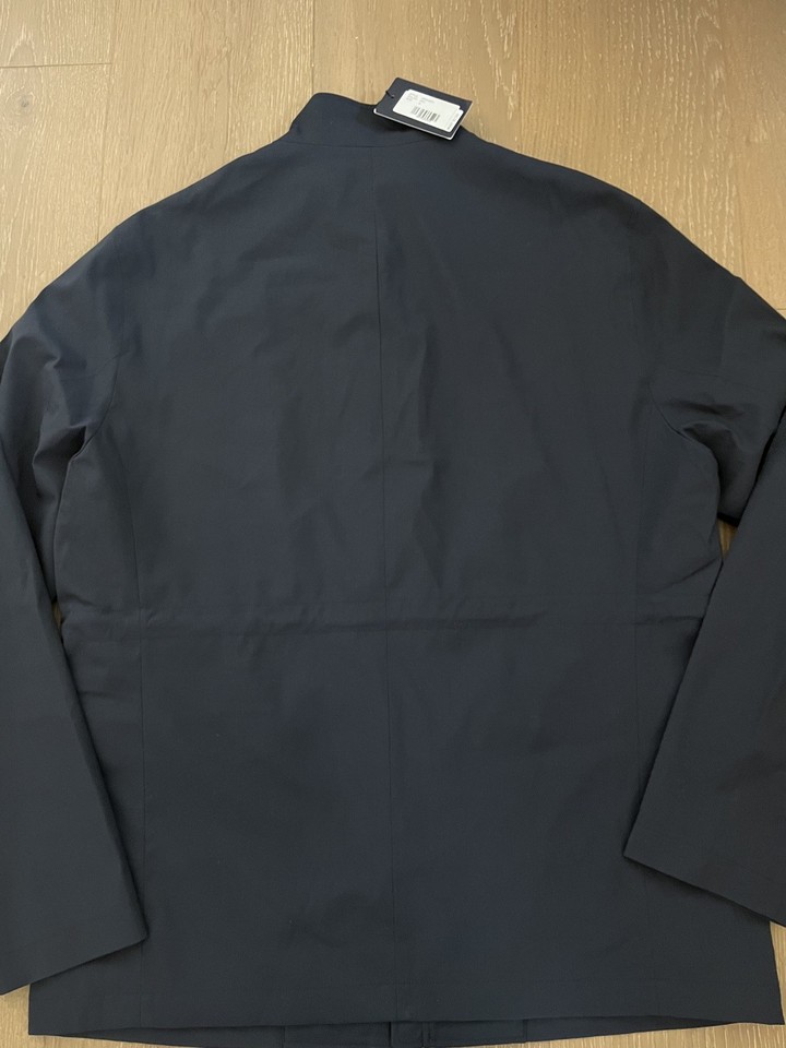 $1,100 Peter Millar XL Excursionist Flex City Car Coat Navy Wool Blend ...