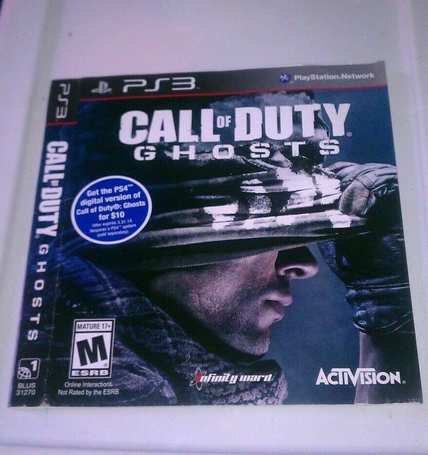 Call Of Duty Ghosts Ps3 Cover