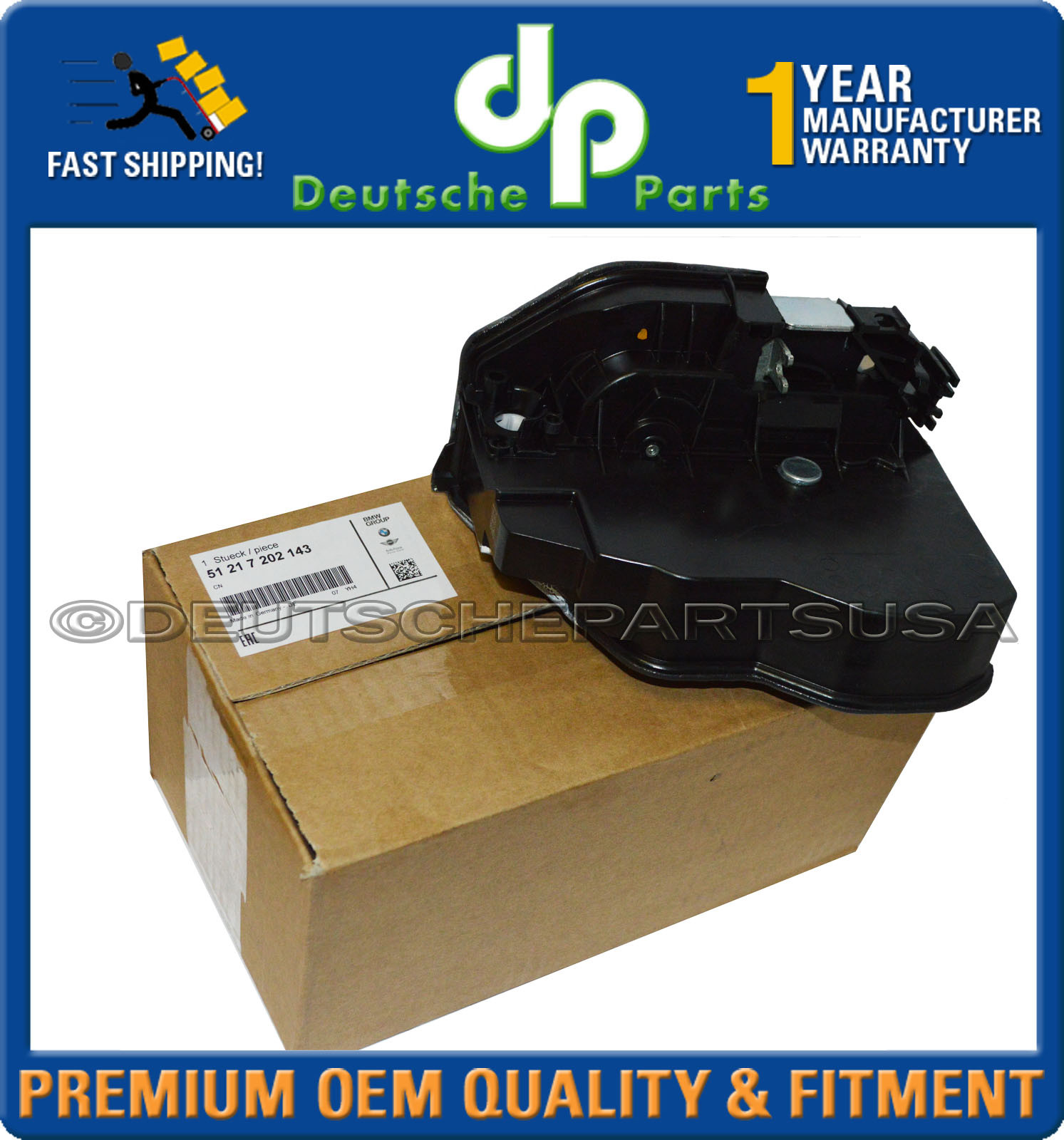 GENUINE BMW FRONT LEFT Door Power Lock Motor Electric Latch Actuator ...