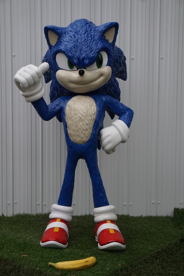 Life Size Sonic The Hedgehog Ultra-Processed Seamless 41” Statue ...