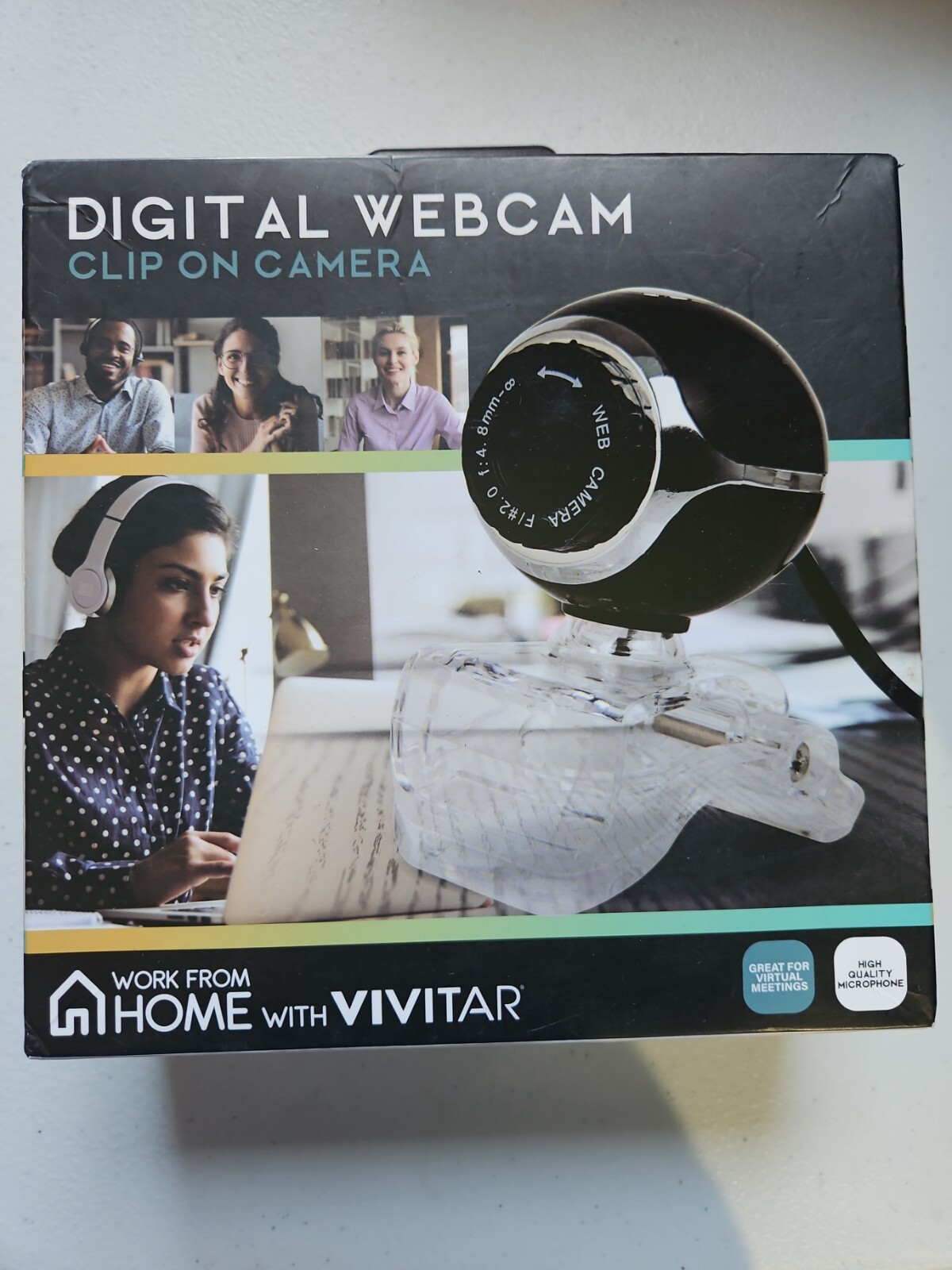 VIVITAR DIGITAL WEBCAM Clip On Camera 360 Rotating Base, Optimized Zoom ...