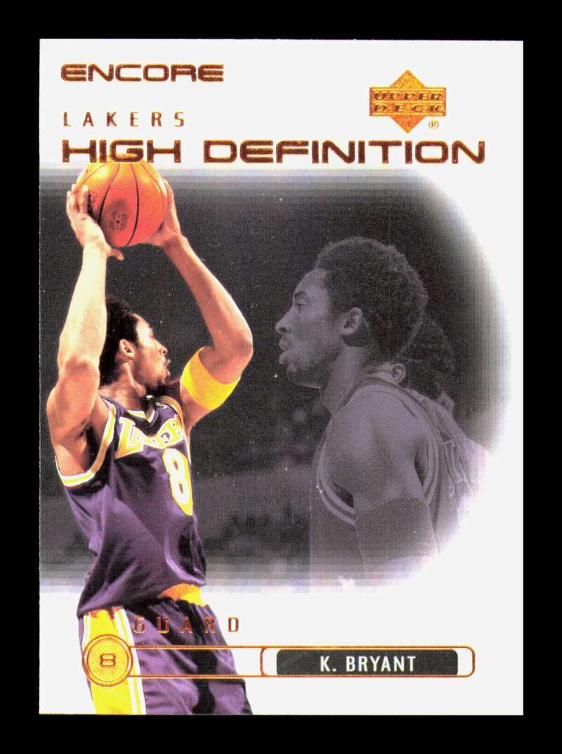 1999-00 Upper Deck Encore High Definition Kobe Bryant #HD8 Los Angeles ...