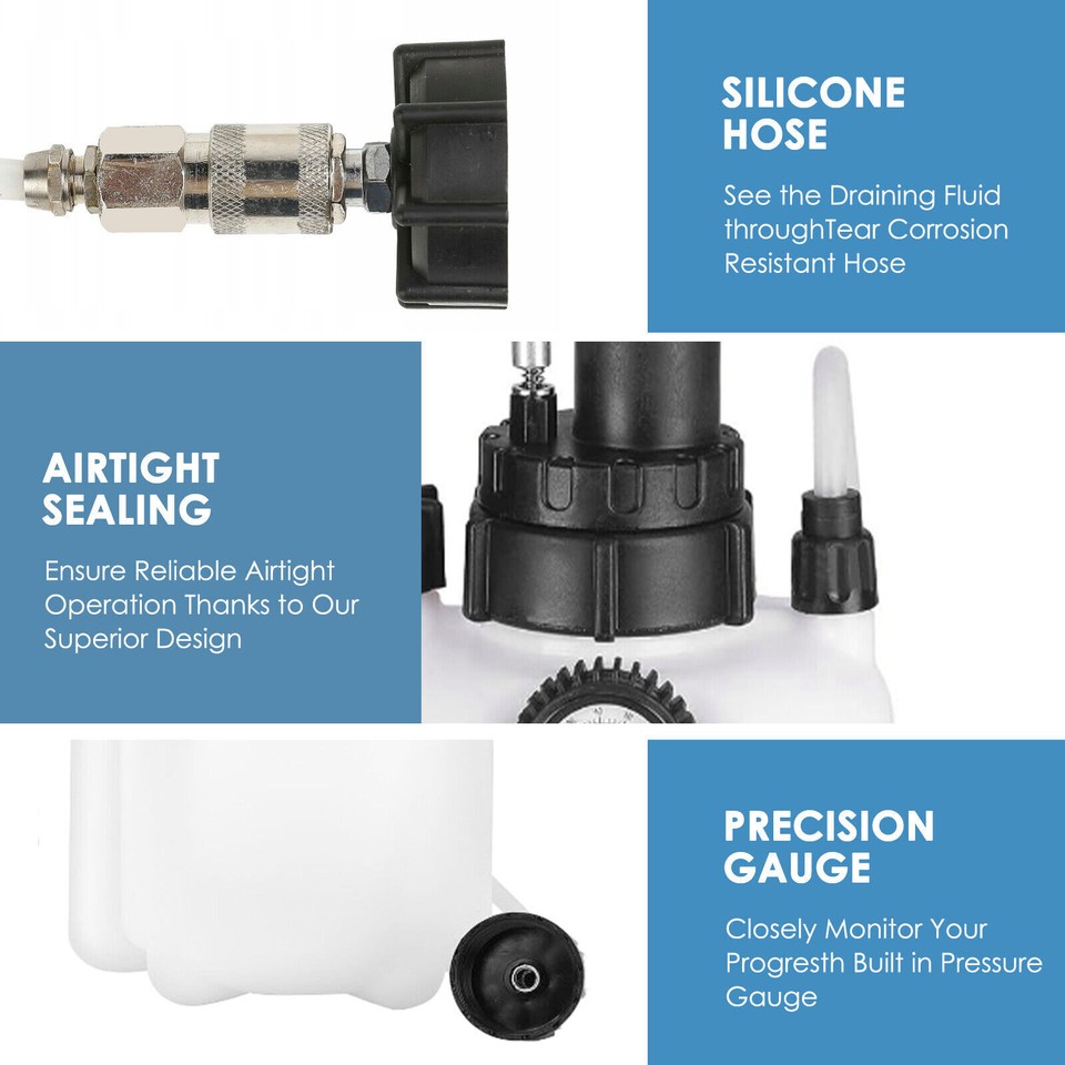 3L Brake System Clutch Fluid Pressure Bleeder Bleeding Device Kit Car ...