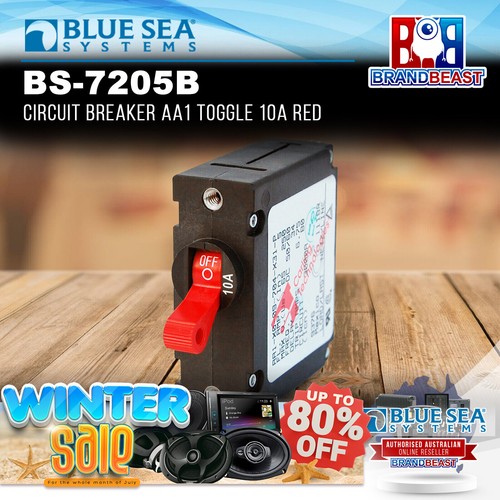 Blue Sea BS-7205B Circuit Breaker AA1 Toggle 10A Red | eBay
