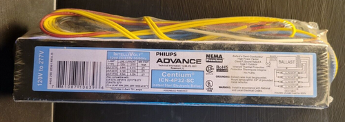 NEW Advance ICN-4P32-SC Electronic Fluorescent Ballast, 4 Lamp, 32W T8 ...