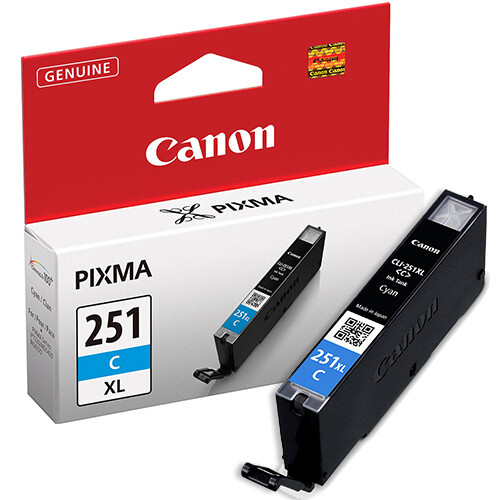 Canon PIXMA MX922 (CLI-251XL) Cyan High Yield Ink Cartridge (695 Yield ...