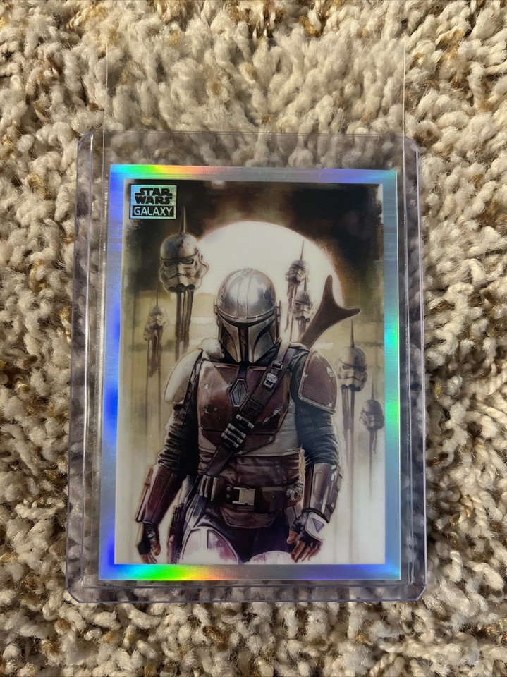 2021 TOPPS CHROME STAR WARS GALAXY 6x LOT | SILVER MANDALORIAN VISIONS ...