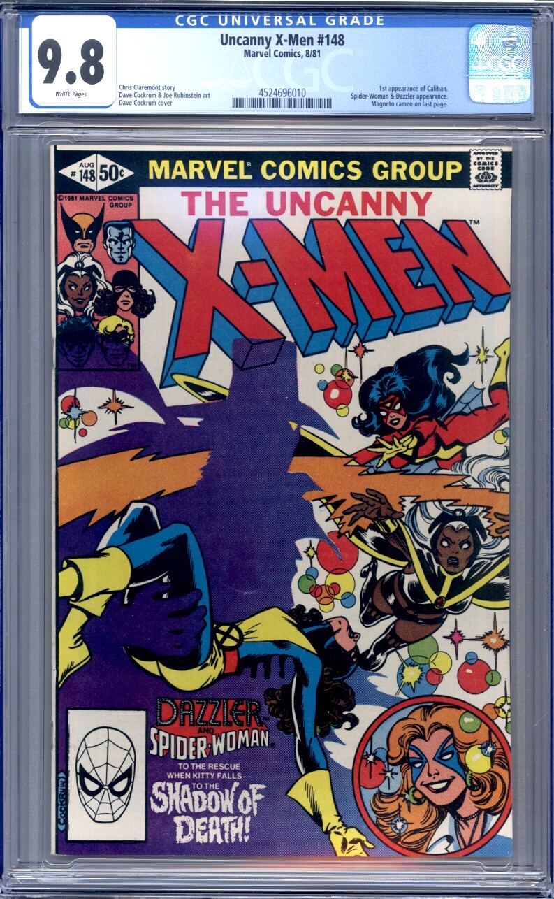 Uncanny X-Men #148 CGC 9.8 Marvel Comics 1981 - 1st Appearance of ...
