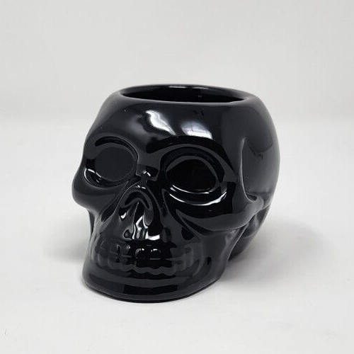 Black Killstar Cranium Planter Decor Gothic Statement Piece | eBay