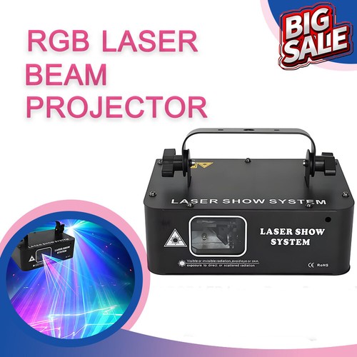 500mW DMX RGB LED Laser Beam Scanner Projector DJ Disco Party Stage ...
