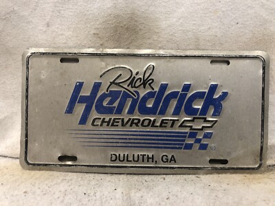 Rick Hendricks Chevorlet License Plate | eBay
