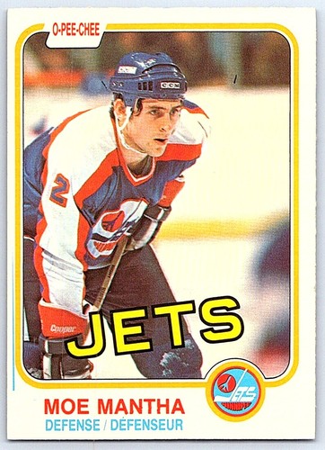 1981-82 O-Pee-Chee Moe Mantha Rookie Winnipeg Jets #373 | eBay