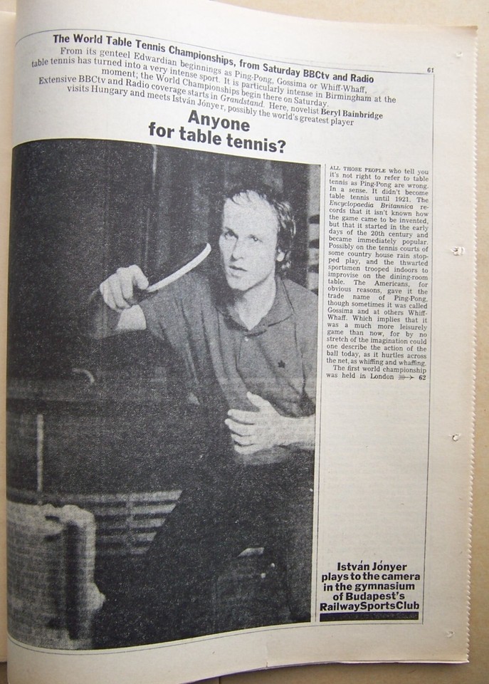 Radio Times/1977/Istvan Jonyer/Barry Hines/Duggie Brown/Stan Richards ...