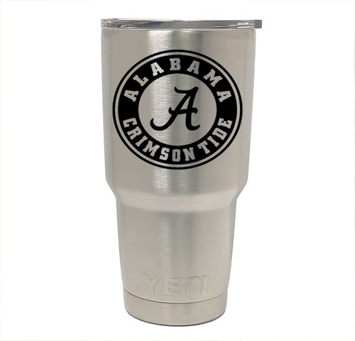 Alabama Crimson Tide YETI Laser Engraved 20 or 30 oz. Stainless Steel ...