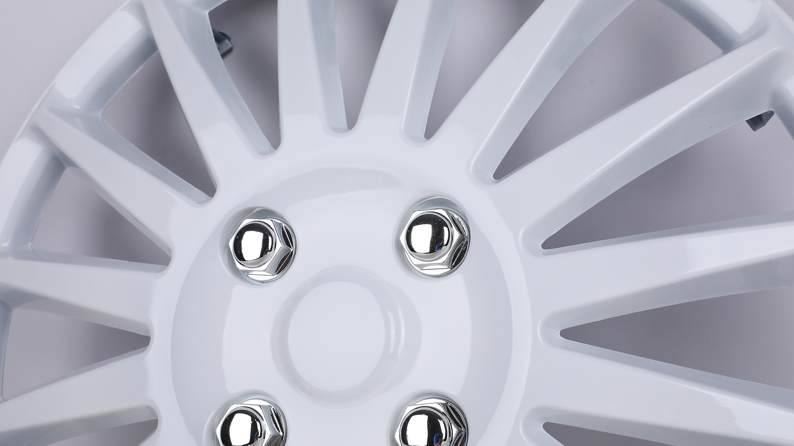 4PCS 14"inch White Wheel Covers Snap On Full Hub Caps for R14 Tire ...