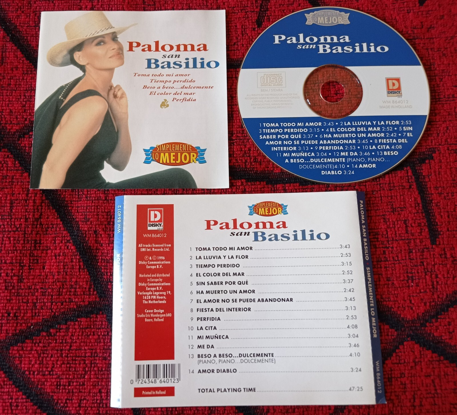 PALOMA SAN BASILIO ** Simplemente Lo Mejor ** ORIGINAL 1996 HOLLAND CD ...