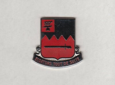 US Army 397th Engineer Bn DUI crest badge clutchback c/b P-23 | eBay