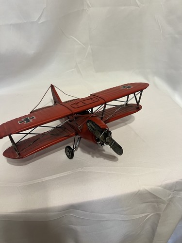 WWI Red Baron Bi-Plane Airplane Model Rustic Decoration/Collectible | eBay