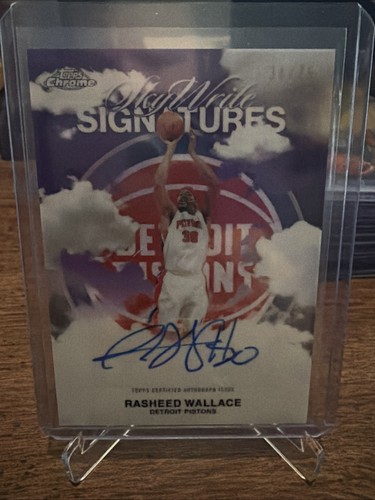Rasheed Wallace 2025-26 Topps Chrome Sky Write Autograph Purple /75 # ...