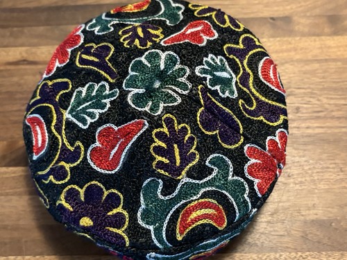 Vintage Uzbek Duppi Ethnic Kufi Hand Embroidered Suzani Skull Cap ...
