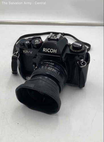 Ricoh KR-V Black 35mm SLR Film Camera With Strap And Carrying Case | eBay