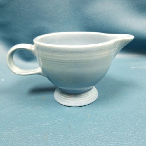 Fiestaware Handled Creamer Light Blue Footed Ceramic | eBay
