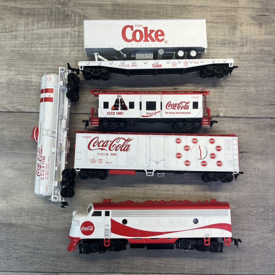Athearn Coca-Cola Collectible Train 1/87 Scale Set Vintage Vtg Red ...