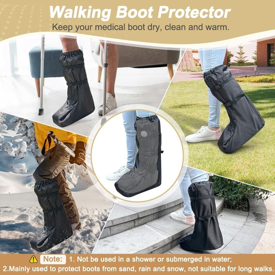 Walking Boot Cover Waterproof - for Medical Orthopedic Brace & Cast ...
