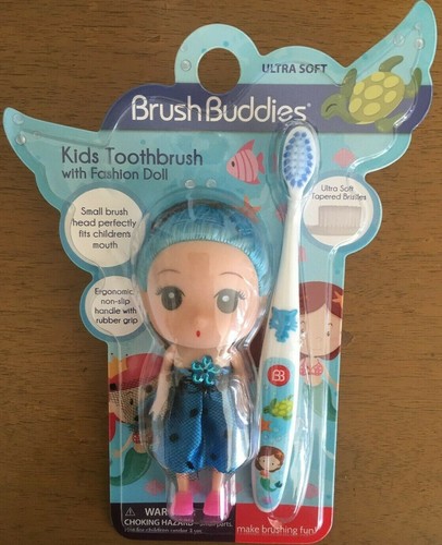 Brush Buddies Girls Mermaid Toothbrush with Blue Fashion Doll! New, Sealed! | eBay