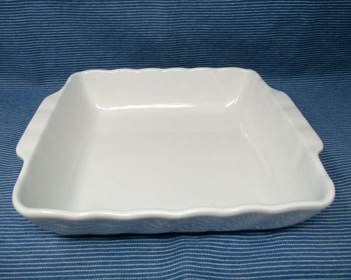 Vintage Himark Japan White Basics Baking Casserole Dish 9 in Square | eBay