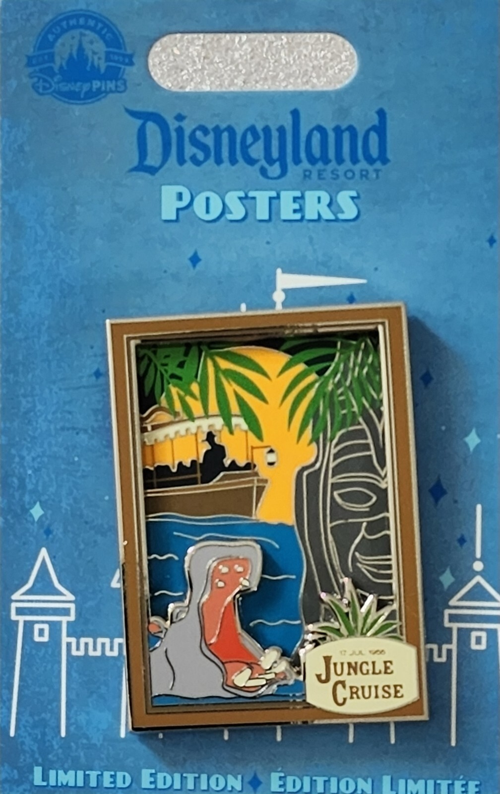 Disney Posters Disneyland DLR Jungle Cruise Adventureland Hippo LE 2000 ...