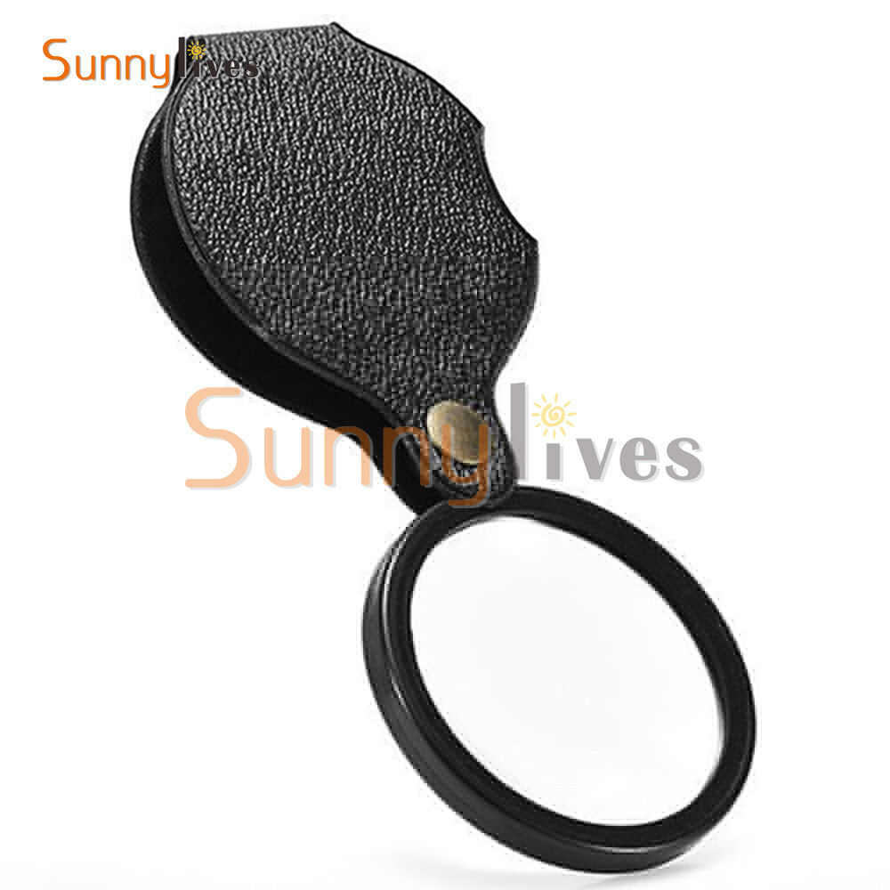 10X Folding Magnifying Glass Pocket Small Size Optical Magnifier Lens ...