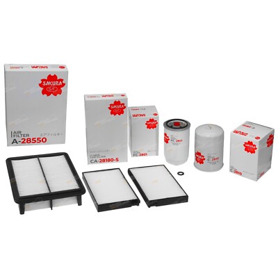 Air Oil Fuel Cabin Filter Kit for Hyundai iLOAD iMax TQ 4cyl 2.5L D4CB ...