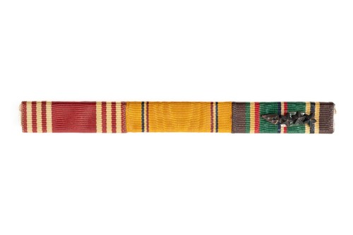 WWII US Army Ribbon Bar with ARROWHEAD European Theater D-Day Invasion ...