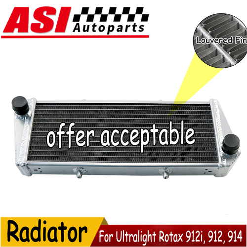ALL Aluminum Radiator 32mm For Ultralight Rotax 912i 912 914 UL 4 ...